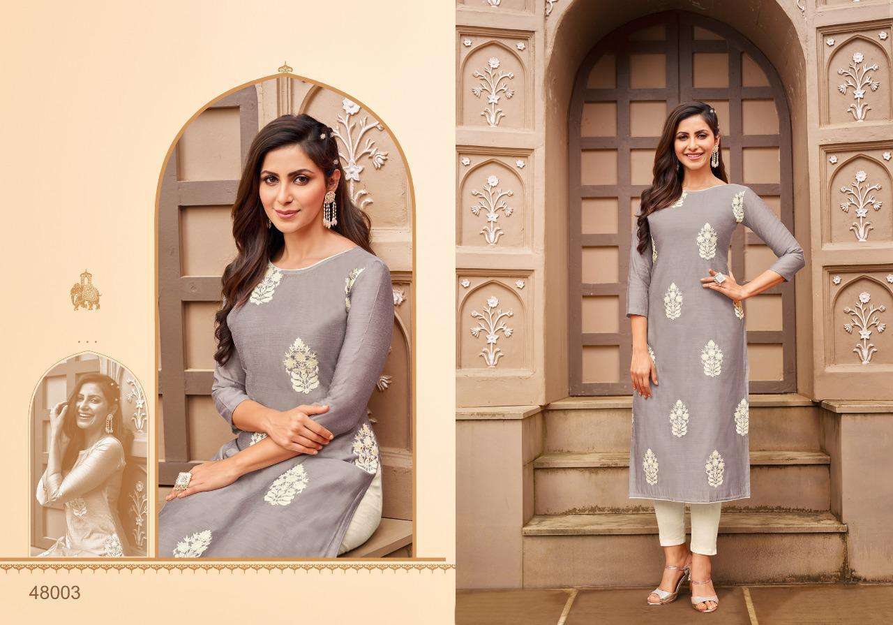 Artio Jersy vol 2 Silk with fancy Work Kurti collection at wholesale rate