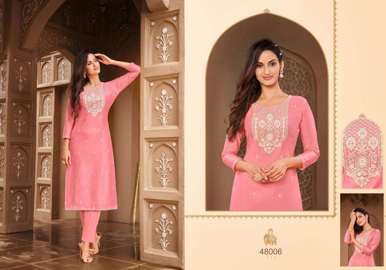 Artio Jersy vol 2 Silk with fancy Work Kurti collection at wholesale rate