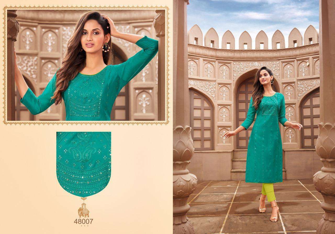 Artio Jersy vol 2 Silk with fancy Work Kurti collection at wholesale rate