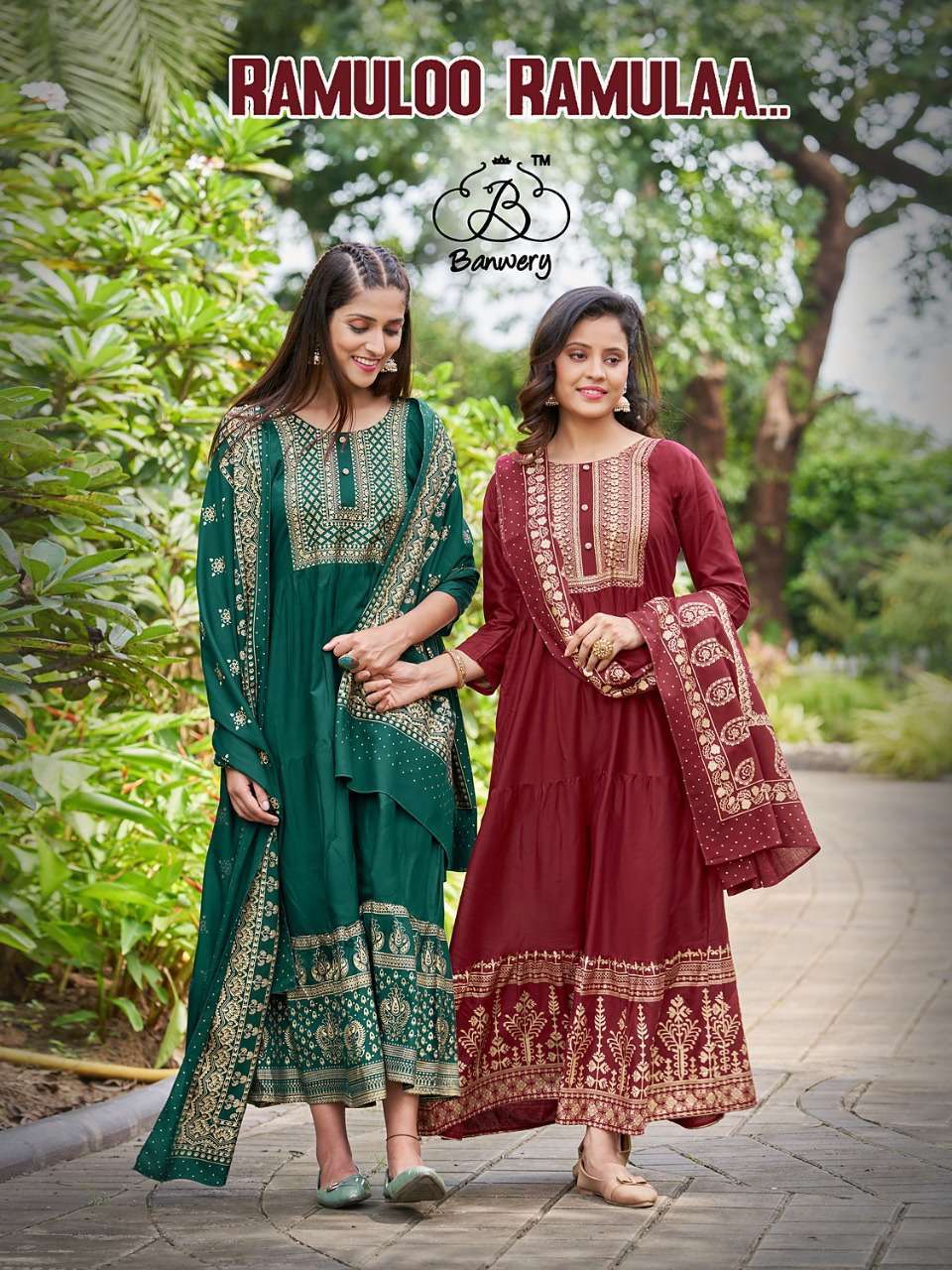 Banwery Ramuloo Ramulaa Rayon with fancy Kurti with Dupatta collection ...