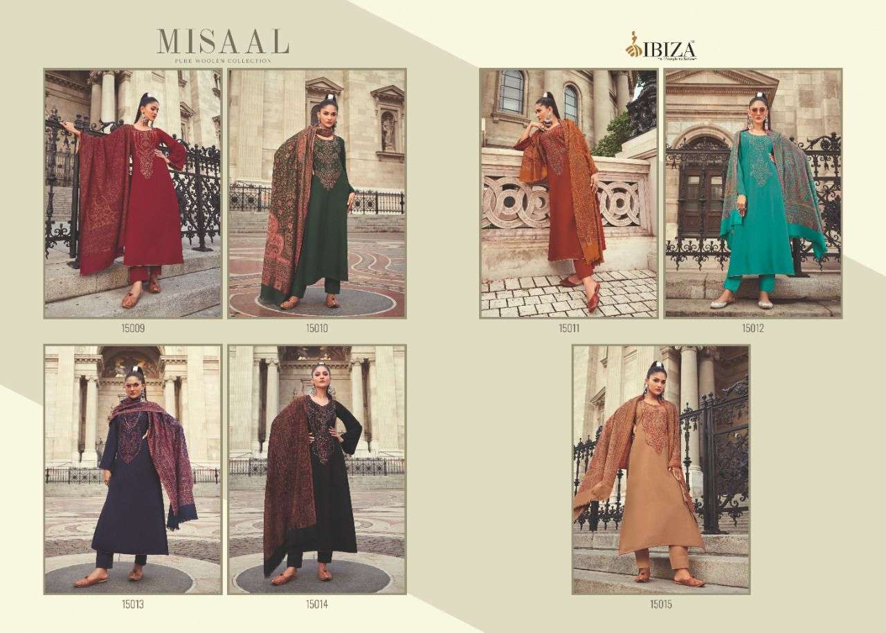 Ibiza Misaal Pure Viscose Pashmina fancy Embroidery work fancy Winter ...