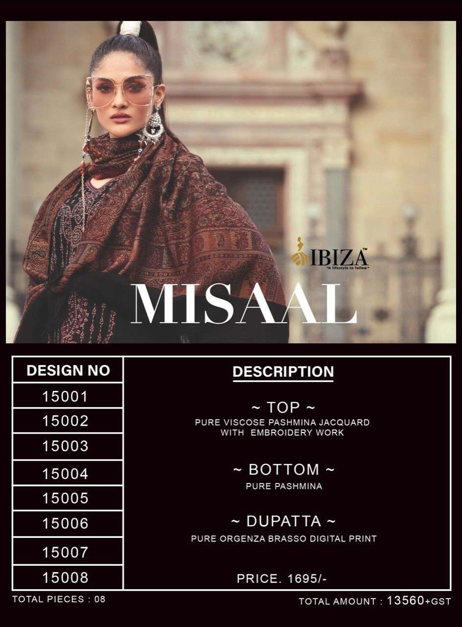 Ibiza Misaal Pure Viscose Pashmina fancy Embroidery work fancy Winter ...