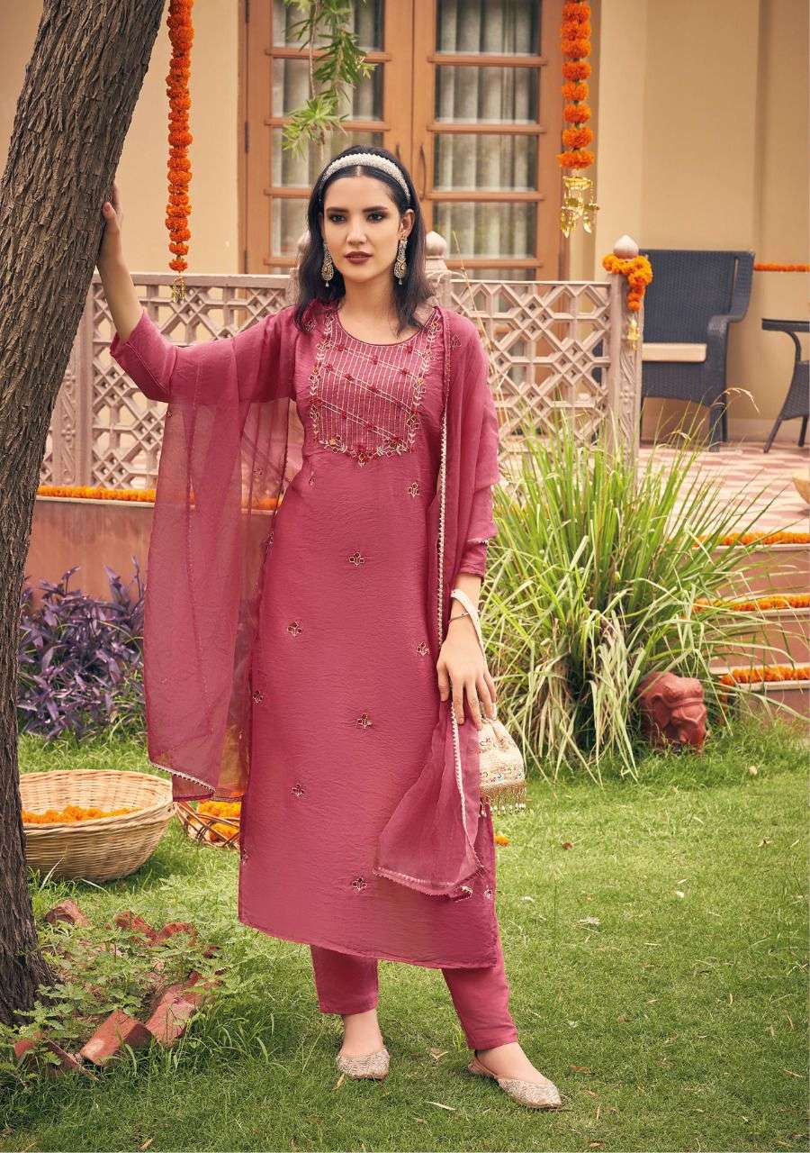 Kalki fashion Anokhi Viscose silk with fancy Designer Readymade suits ...