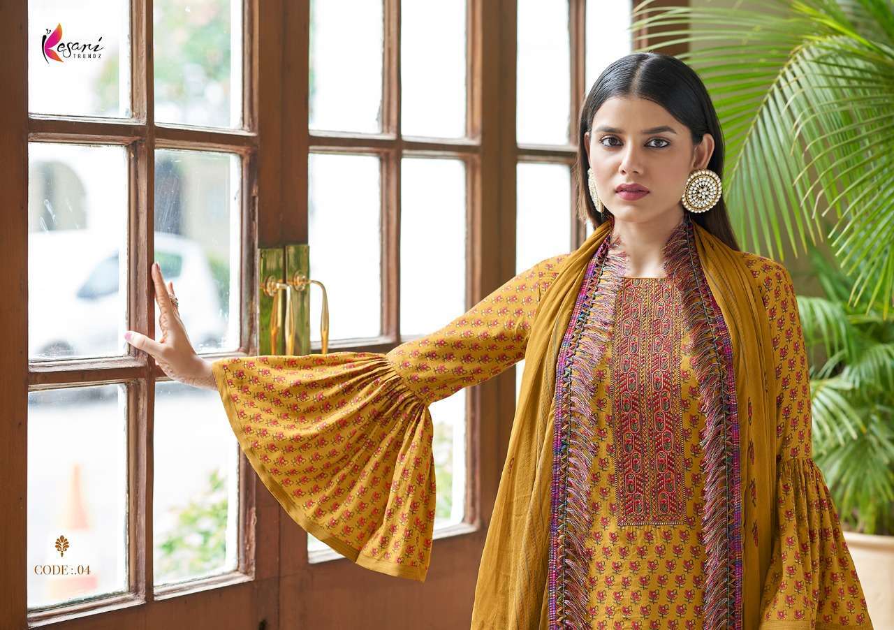 Kesari Trendz Izhar Modal silk with fancy suits collection at wholesale ...
