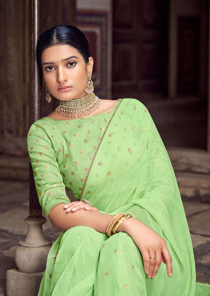 Lt Fabrics Kashvi Creation Gargi Georgette with Fancy Saree collection ...