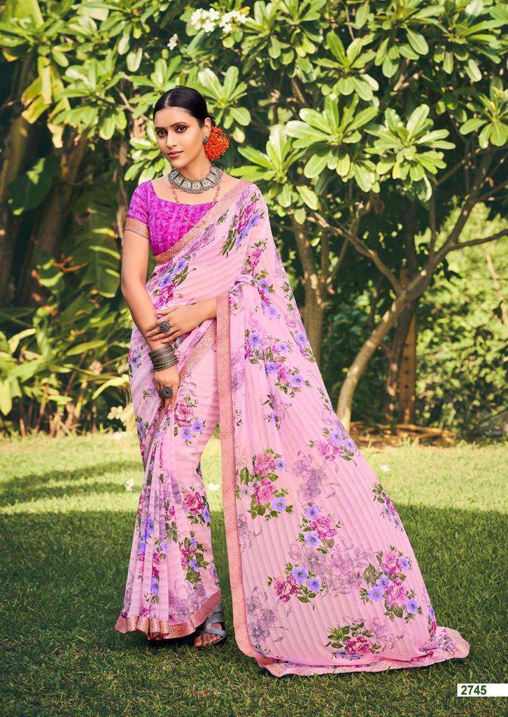 Lt fabrics Kashvi Creation Hastkala Georgette with Facny Saree ...