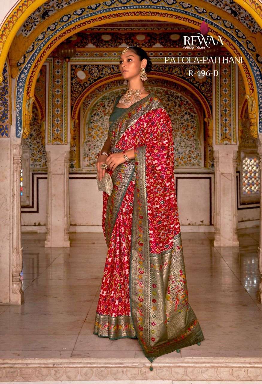 Rewaa fashion Patola Paithani Silk with Traditional Patola & Paithani ...