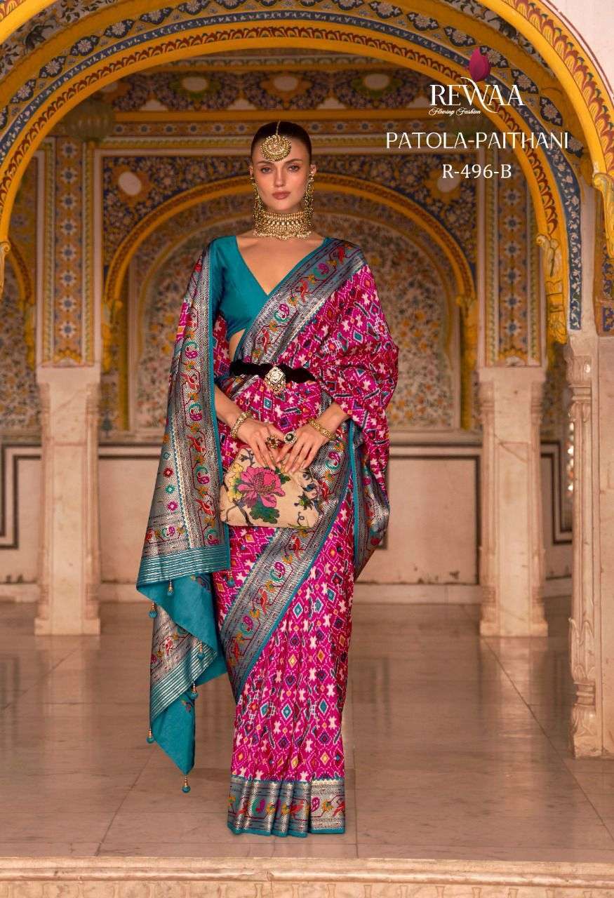 Rewaa fashion Patola Paithani Silk with Traditional Patola & Paithani ...