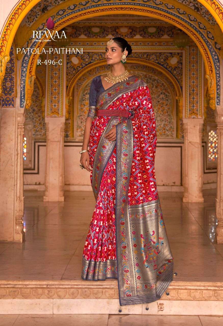 Rewaa fashion Patola Paithani Silk with Traditional Patola & Paithani ...