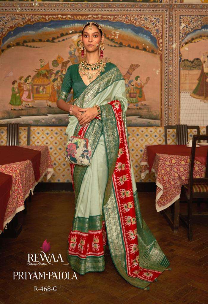Rewaa fashion Priyam Patola Silk with fancy wedding wear saree ...