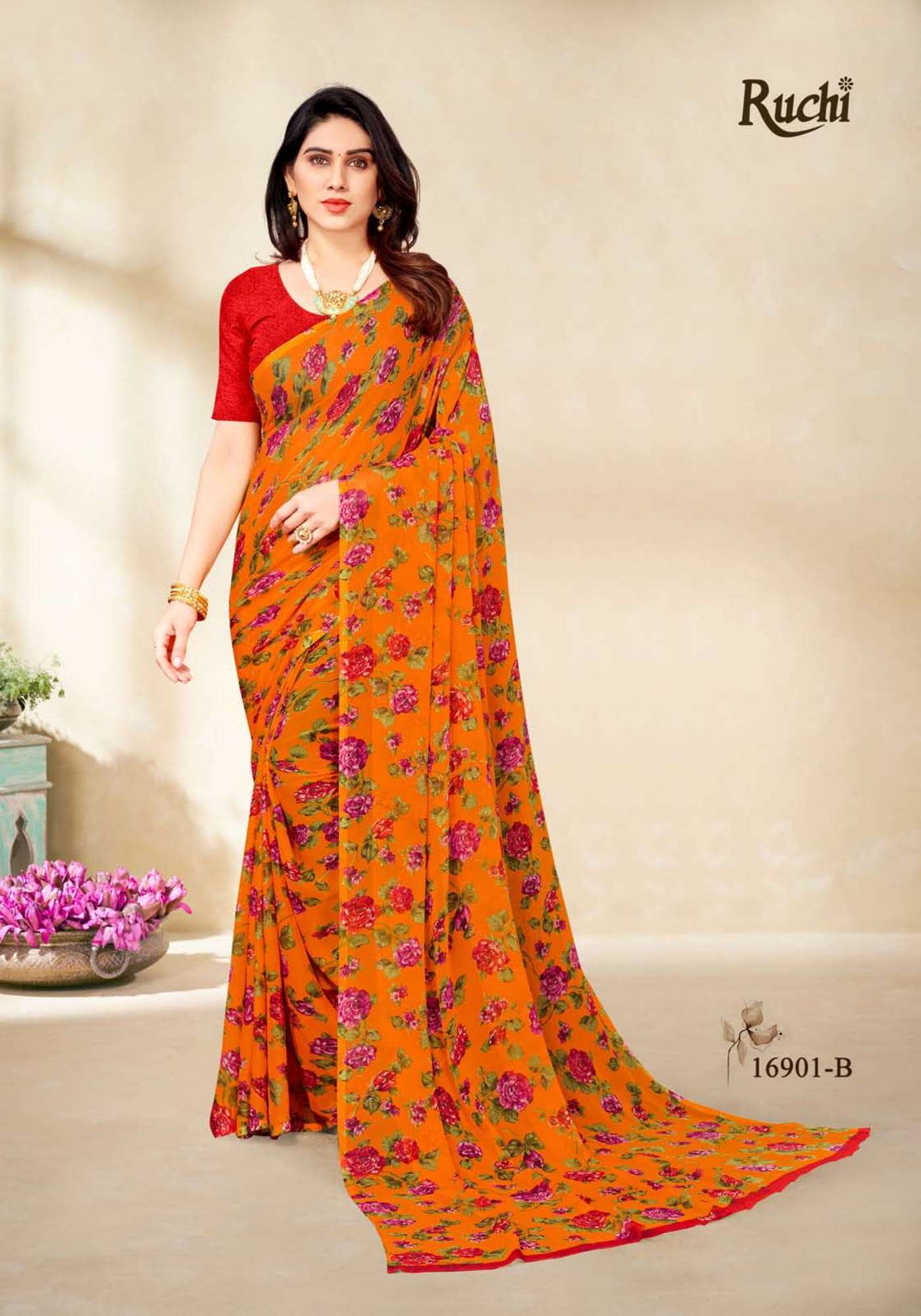 Ruchi Sarees Star Chiffon vol 80 Chiffon With Printed Regular Wear ...