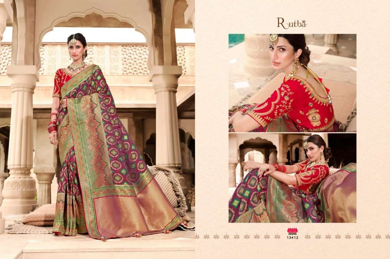 Rutba vol 2 silk With Heavy Designer Wedding Wear Saree collection at ...