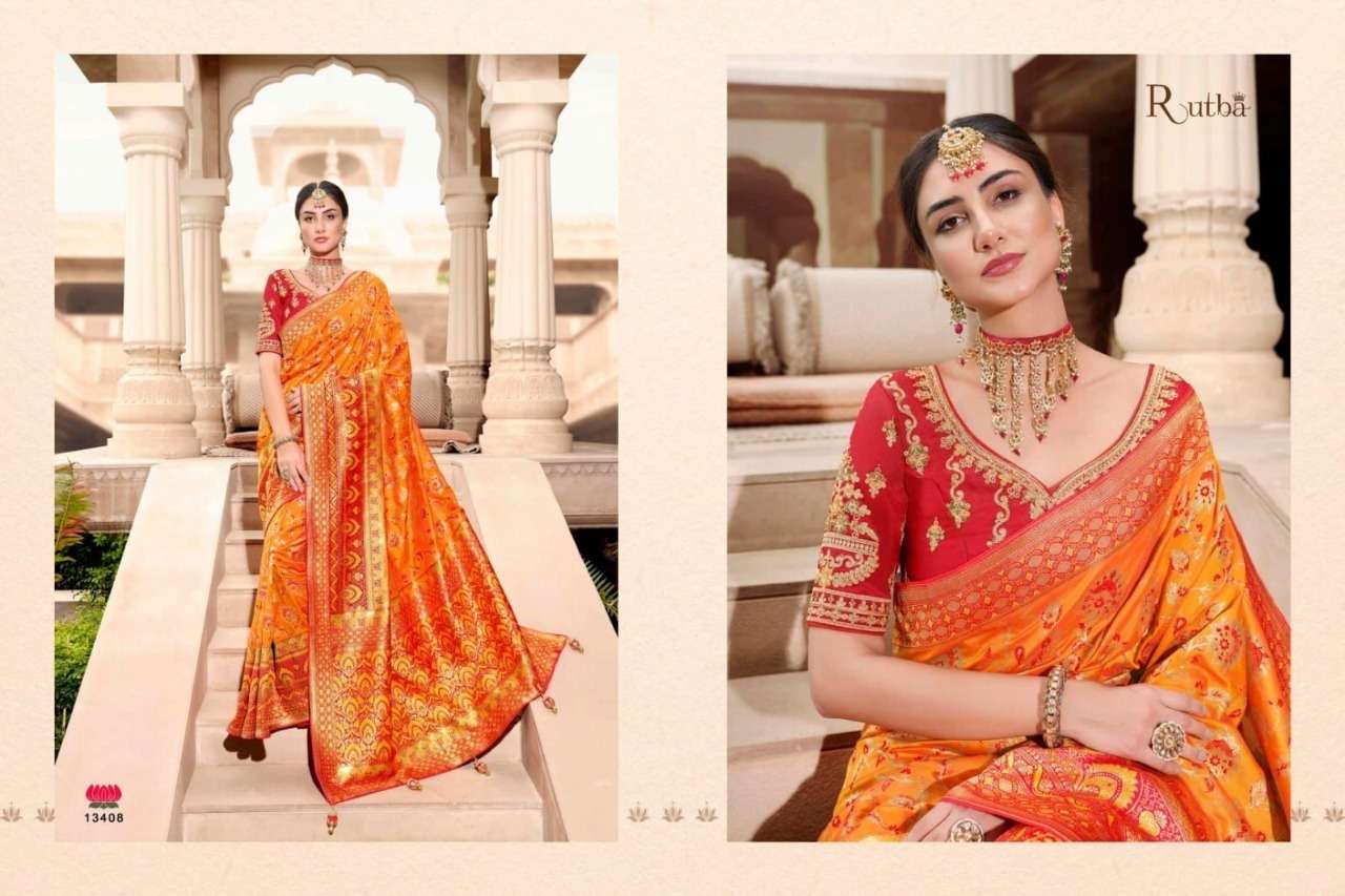 Rutba vol 2 silk With Heavy Designer Wedding Wear Saree collection at ...