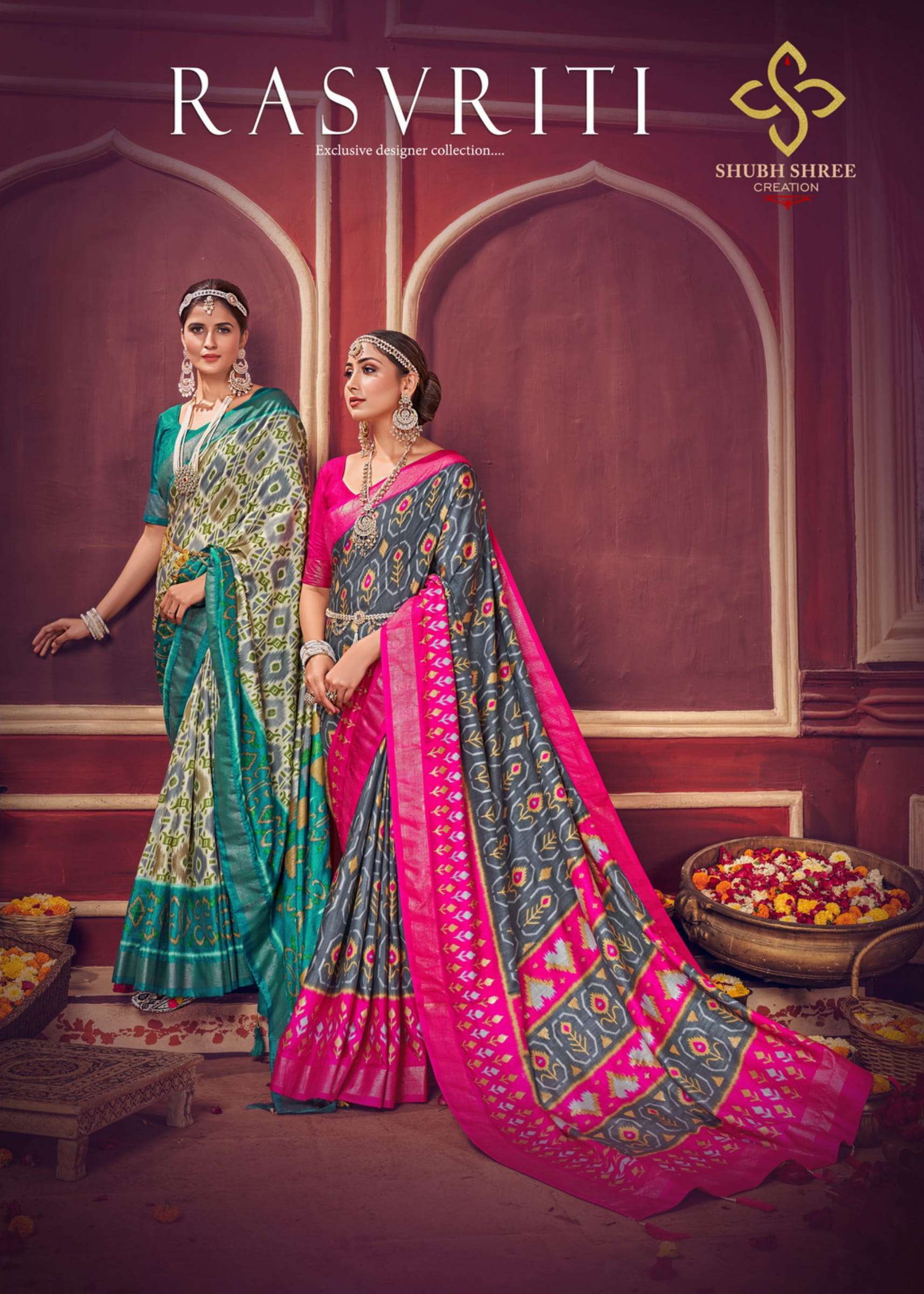 Shubh Shree Rasvriti silk with Fancy Regular Wear Saree collection at ...