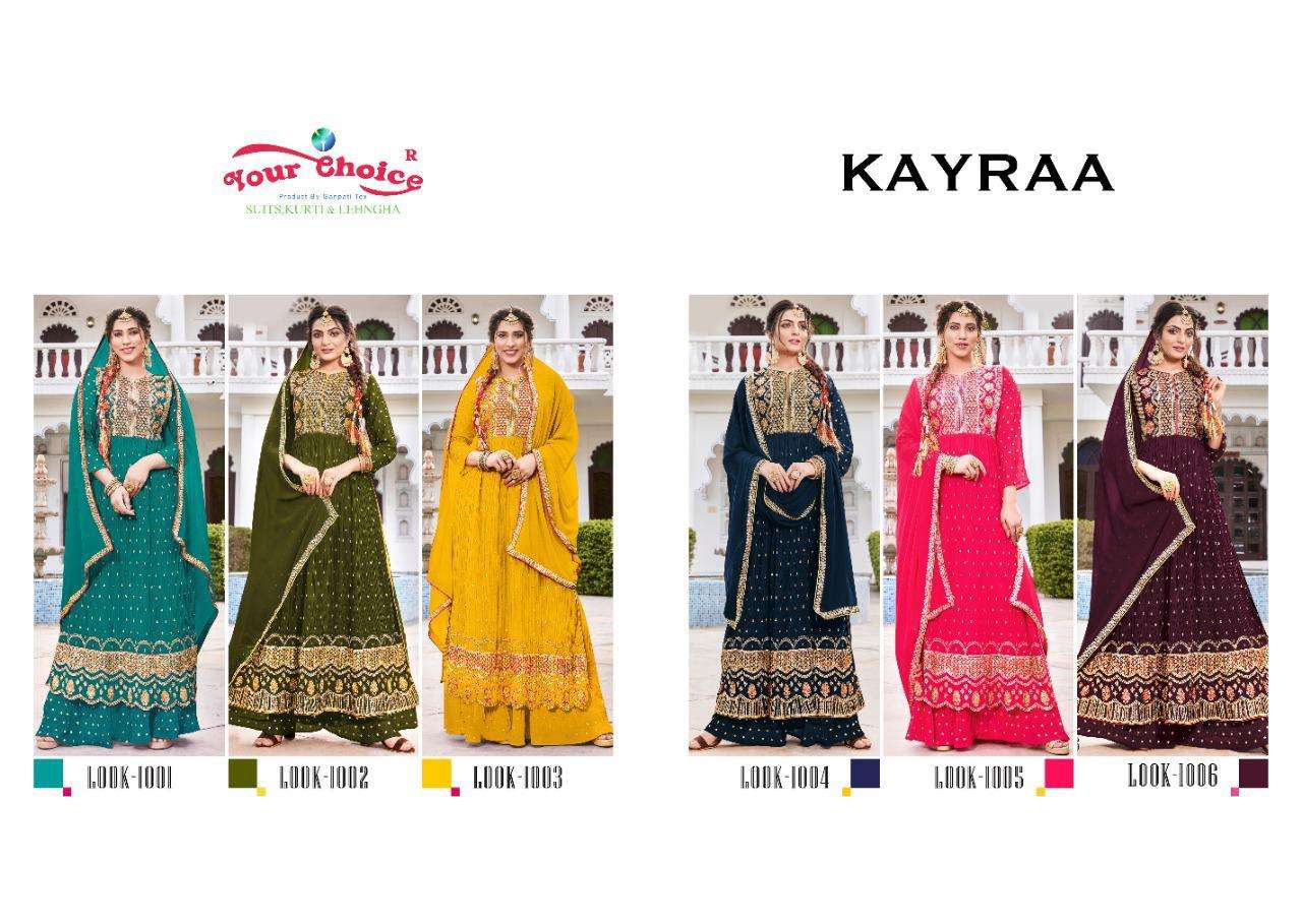 Your Choice Kayraa Georgette with heavy designer Readymade Festival ...