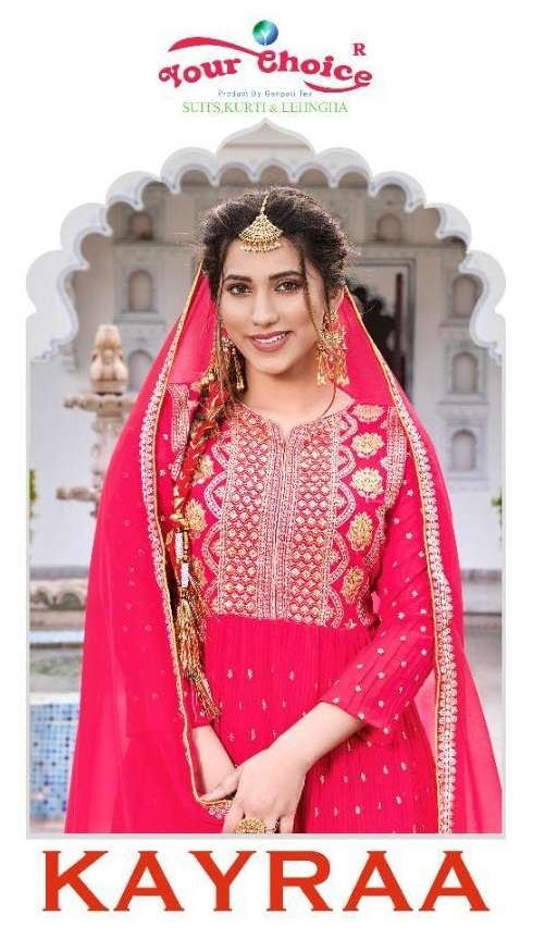 Your Choice Kayraa Georgette with heavy designer Readymade Festival ...