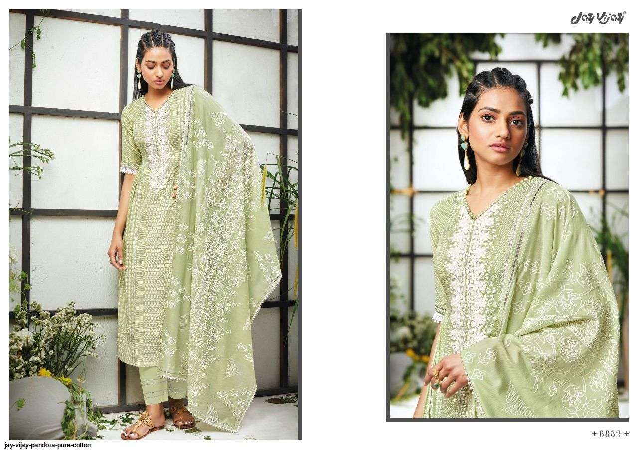 JAY VIJAY PANDORA PURE COTTON KHADI BLOCK PRINT SALWAR KAMEEZ DRESS ...