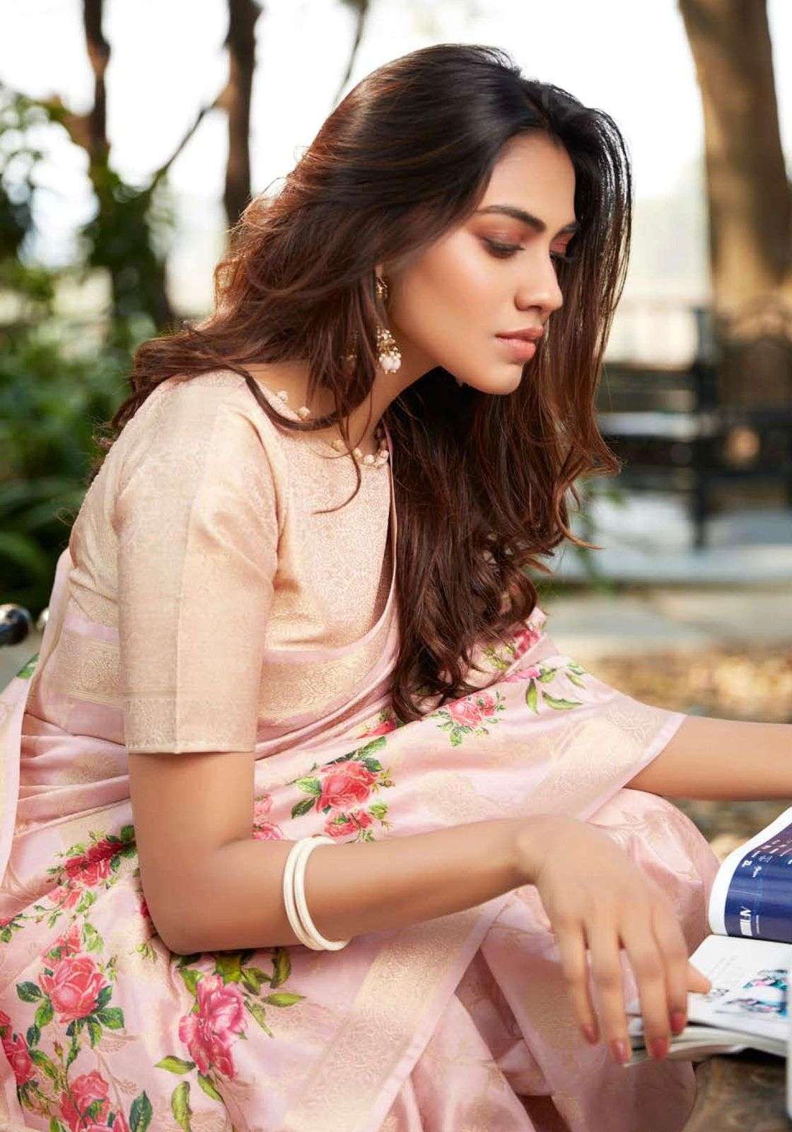 Lt Fabrcis Kashvi Creation Niverta soft silk with digital print Fancy ...