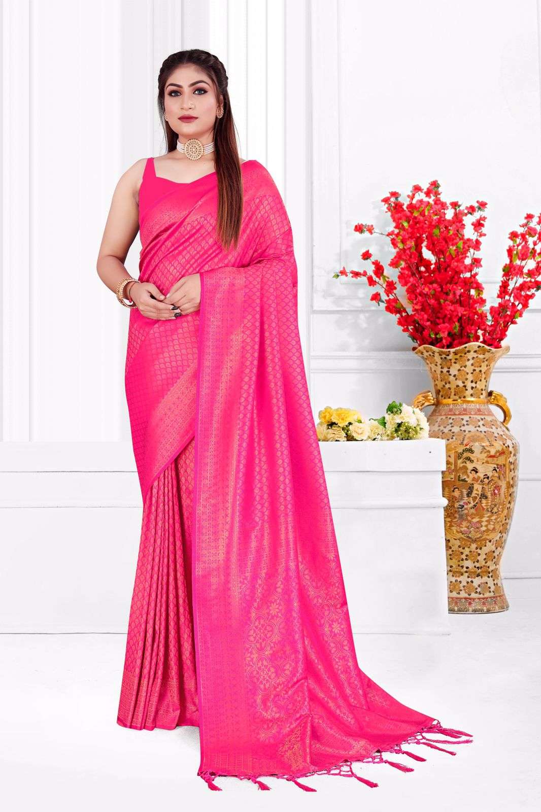 MAHALAXMI Silk with fancy Weaving Design Saree collection at wholesale rate