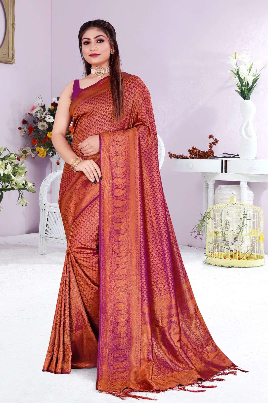 MAHALAXMI Silk with fancy Weaving Design Saree collection at wholesale rate