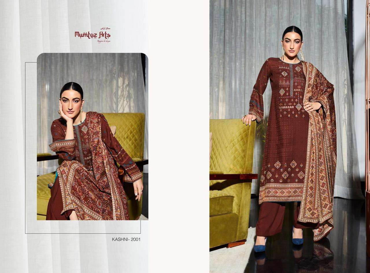 Mumtaz Arts Kashni Edition vol 1 Pashmina with fancy print salwar ...