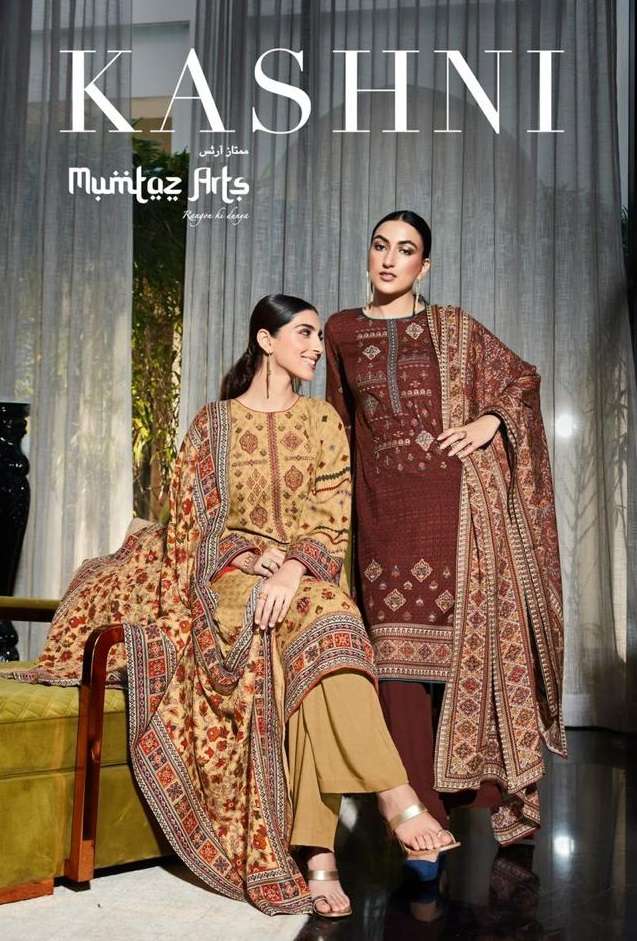 Mumtaz Arts Kashni Edition vol 1 Pashmina with fancy print salwar ...