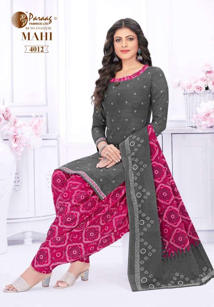 Paraag Mahi Vol 4 Cotton with printed Readymade suits collection at ...