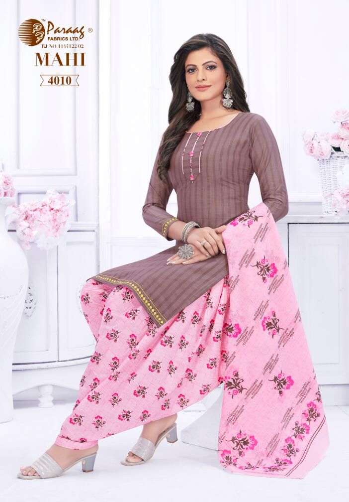 Paraag Mahi Vol 4 Cotton with printed Readymade suits collection at ...