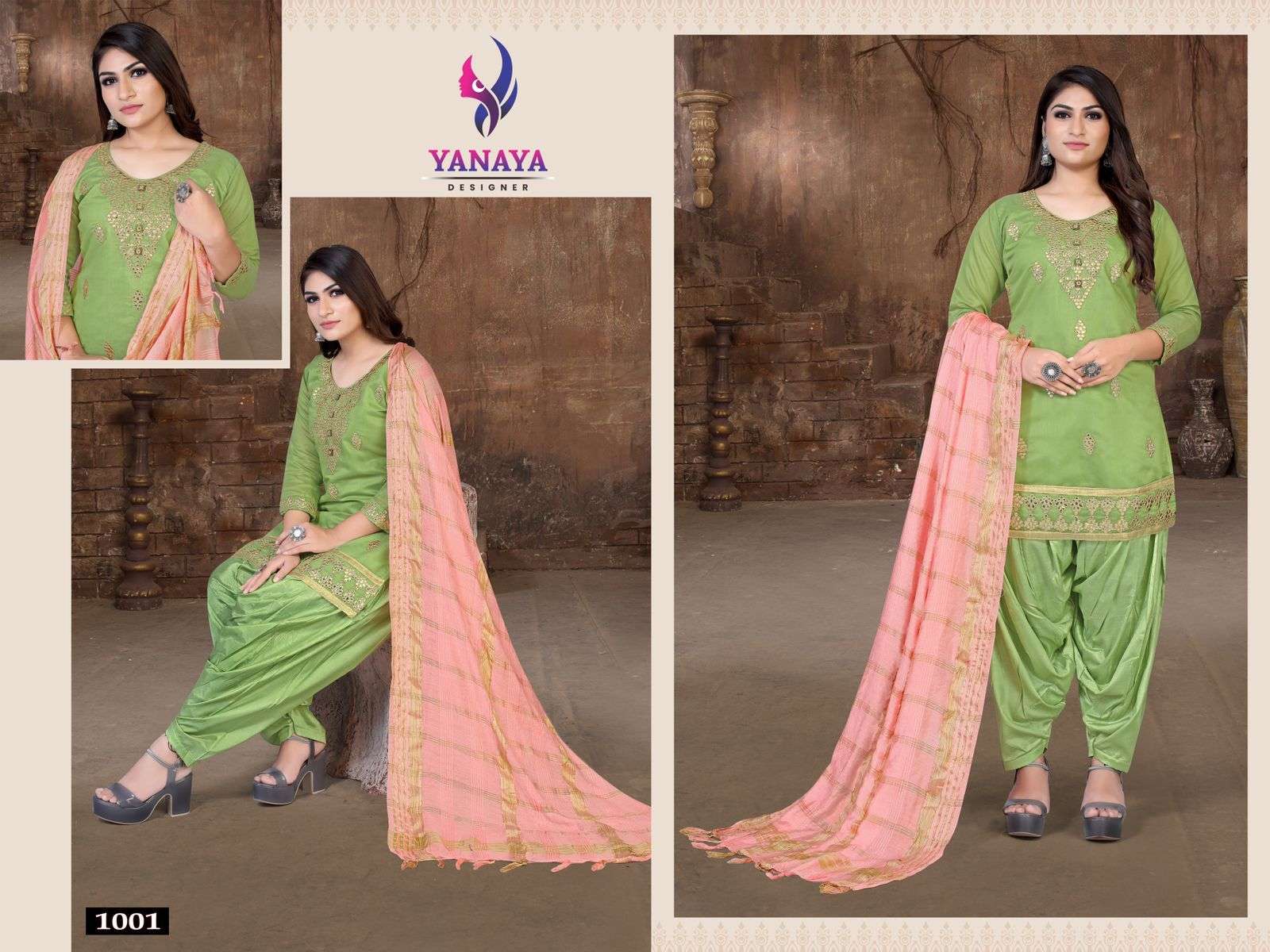 AAINA VOL 1 LATEST PUNJABI PATIYALA DRESS MATERIALS WHOLESALER