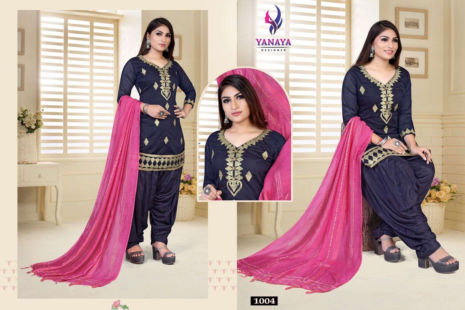 AAINA VOL 1 LATEST PUNJABI PATIYALA DRESS MATERIALS WHOLESALER