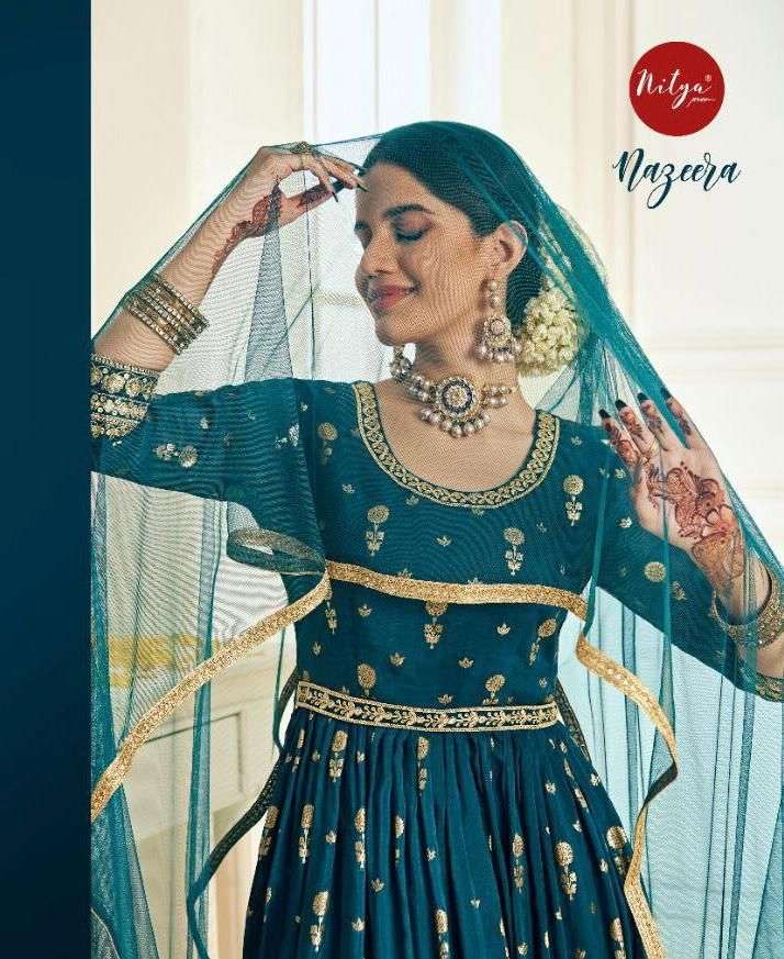 LT FABRICS NITYA NAZEERA ORGANZA SALWAR KAMEEZ AT WHOLESALE RATE
