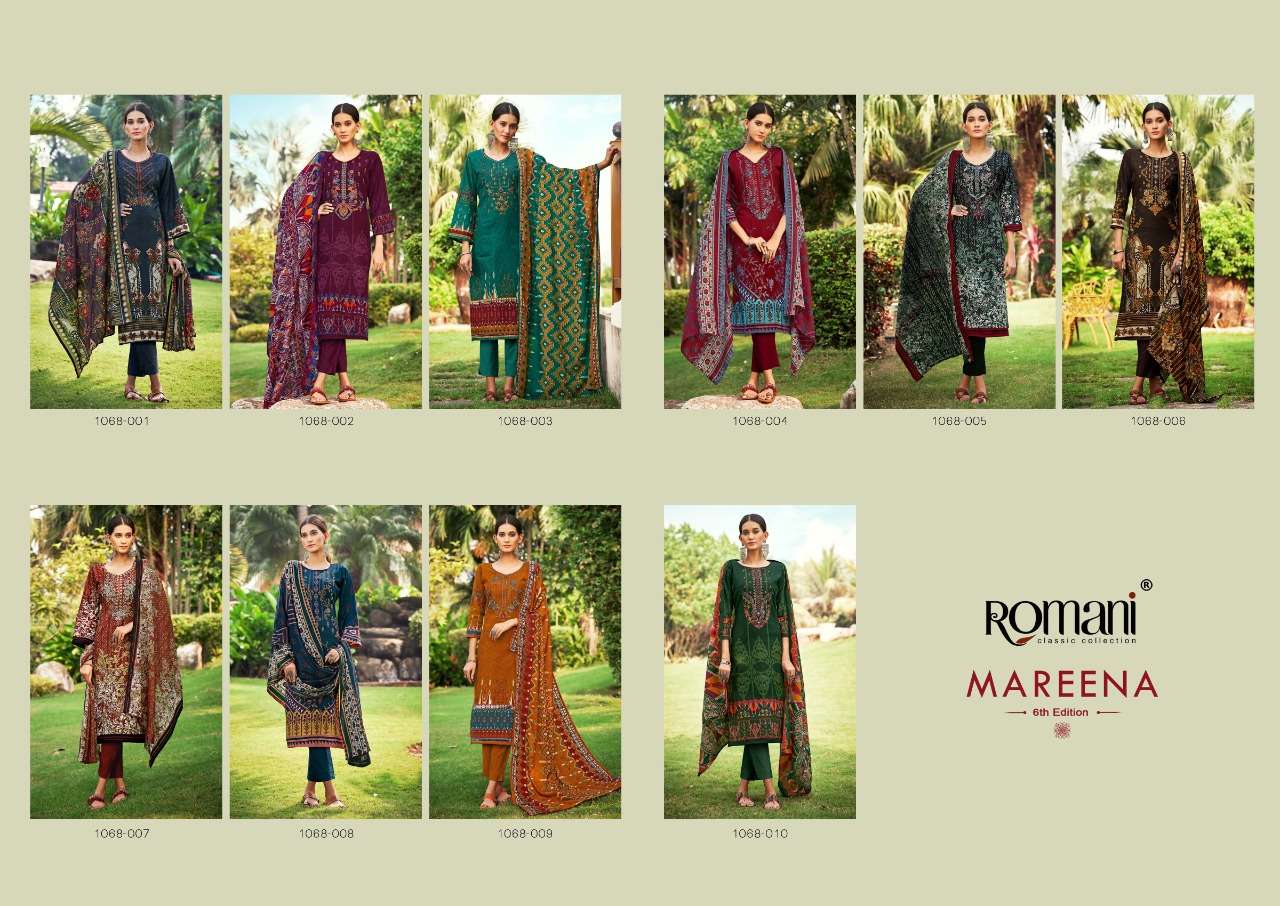 ROMANI MAREENA PREMIUM SOFT COTTON SALWAR KAMEEZ AT WHOLESALE RATE