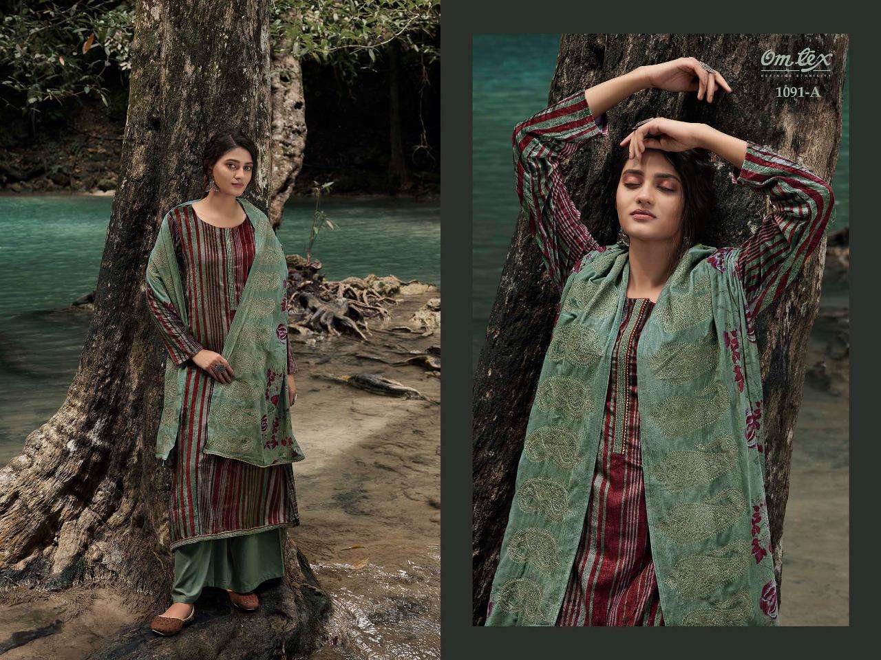 OM TEX RUBANI LATEST WINTER FABRIC PASHMINA CATALOG AT WHOLESALE RATES ...