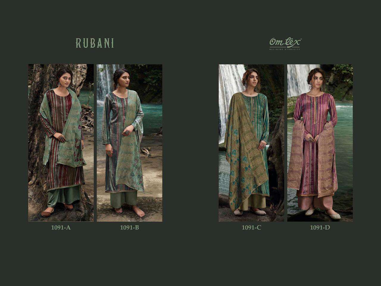 OM TEX RUBANI LATEST WINTER FABRIC PASHMINA CATALOG AT WHOLESALE RATES ...