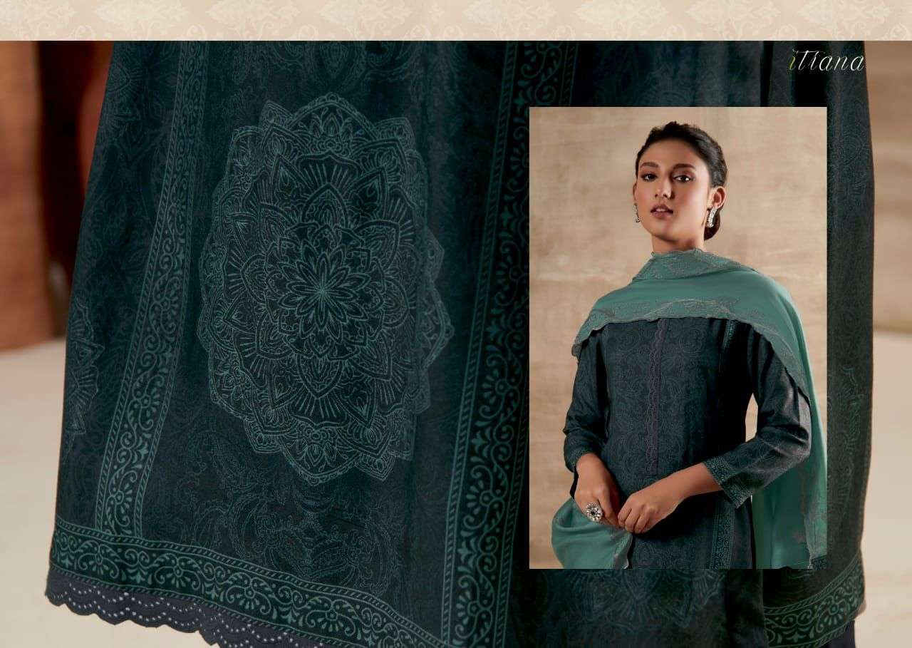 ITRANA QUALIN STAPLE TWILL DIGITAL PRINT WITH DAMAN NECK PATTI ...