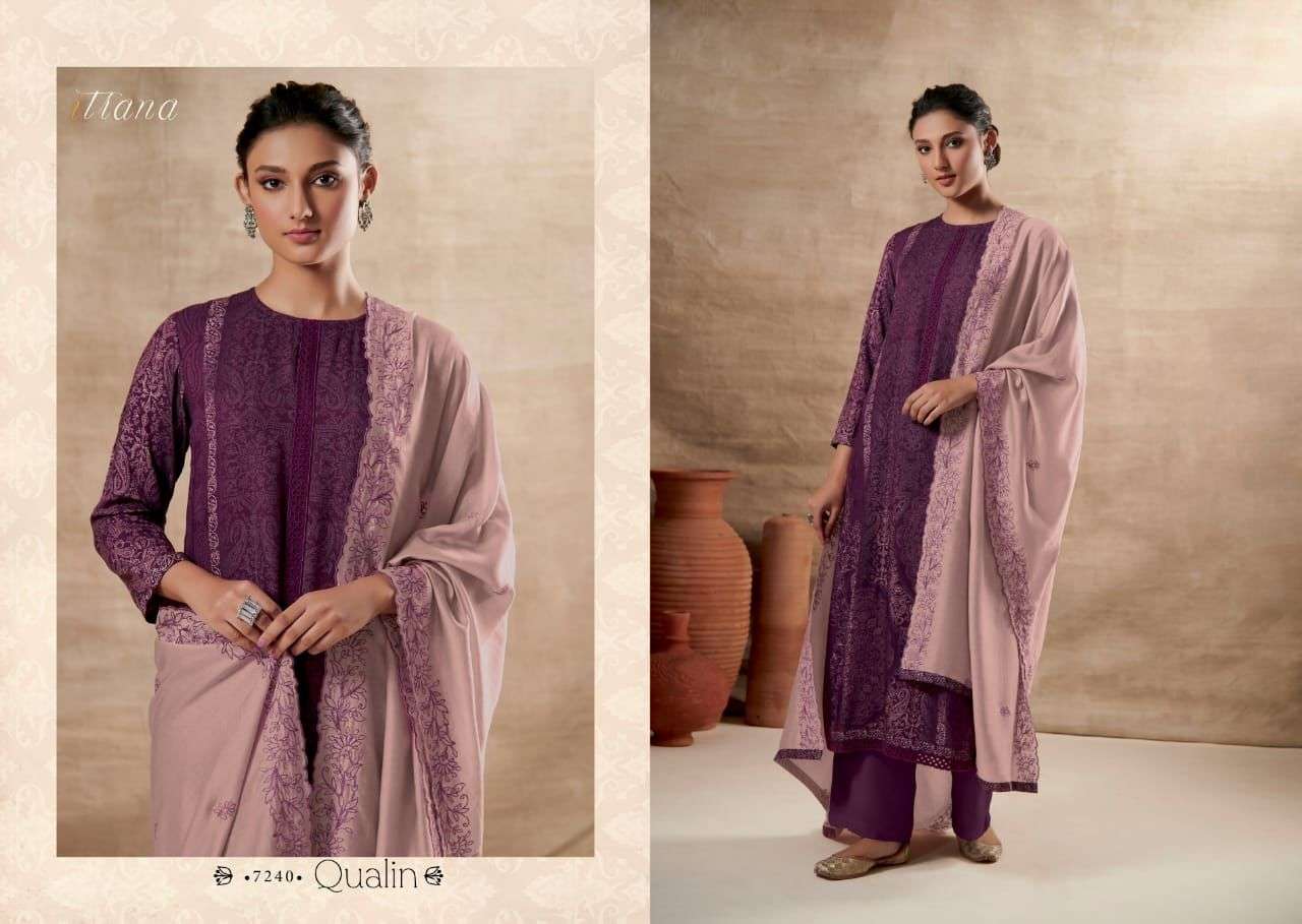 ITRANA QUALIN STAPLE TWILL DIGITAL PRINT WITH DAMAN NECK PATTI ...