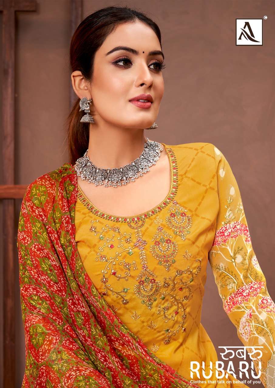 ALOK RUBARU HEAVY FRENCH PAKISTANI PRINT SALWAR KAMEEZ AT WHOLESALE RATE