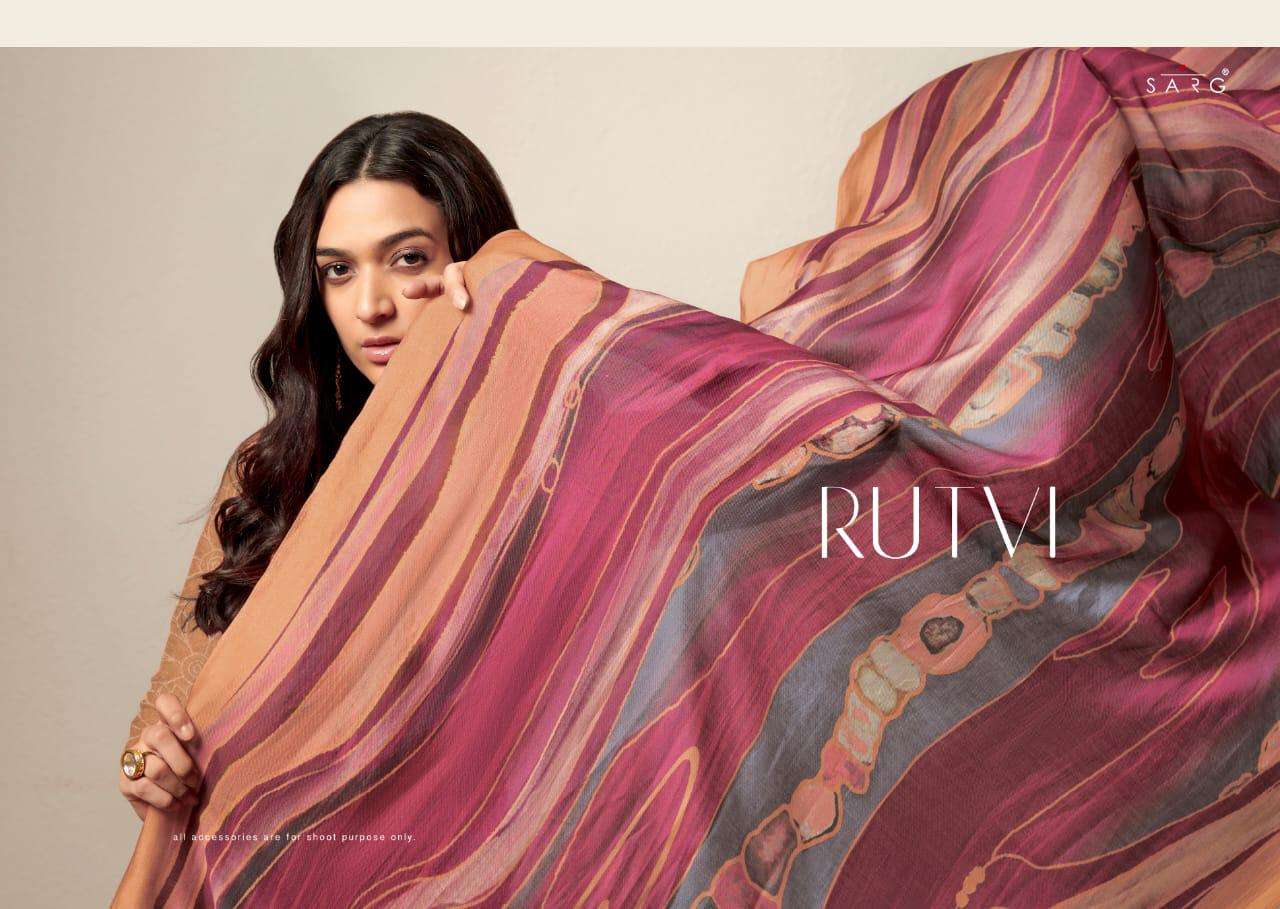 SARG RUTVI PASHMINA JACQUARD TOP ORGENZA SILK SALWAR KAMEEZ AT ...