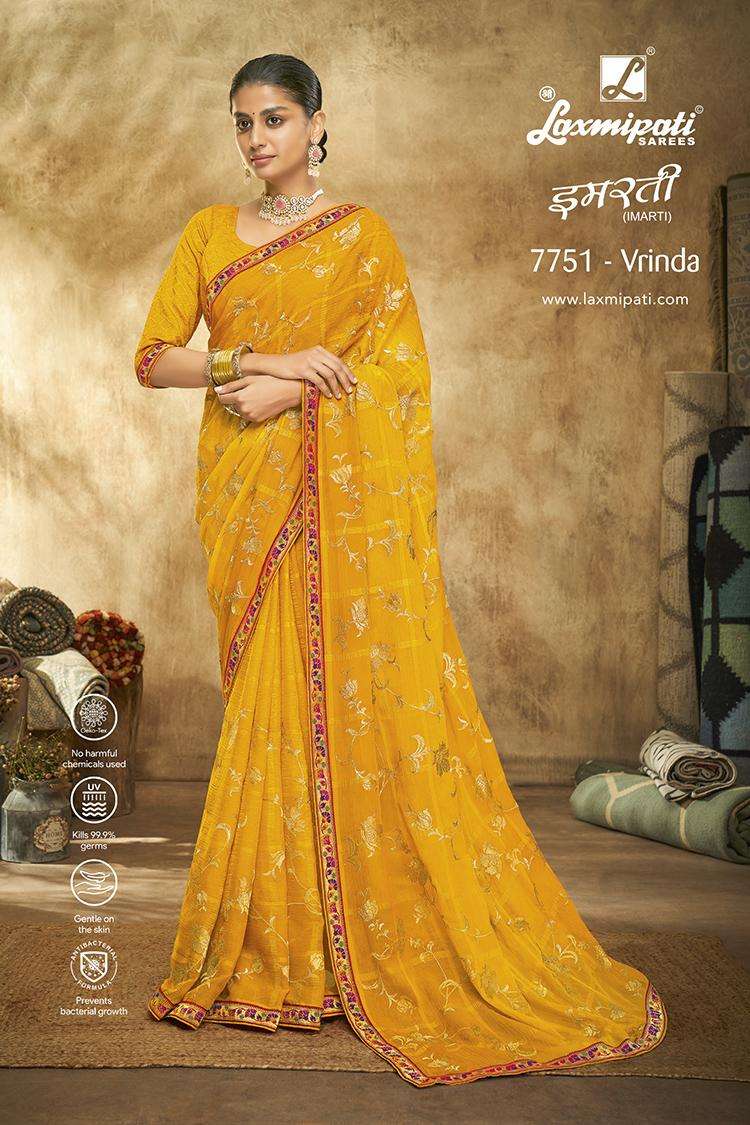 LAXMIPATI SAREES NEW LAUNCH LAXMIPATI IMARTI NEW CHIFFON SAREES BY ...