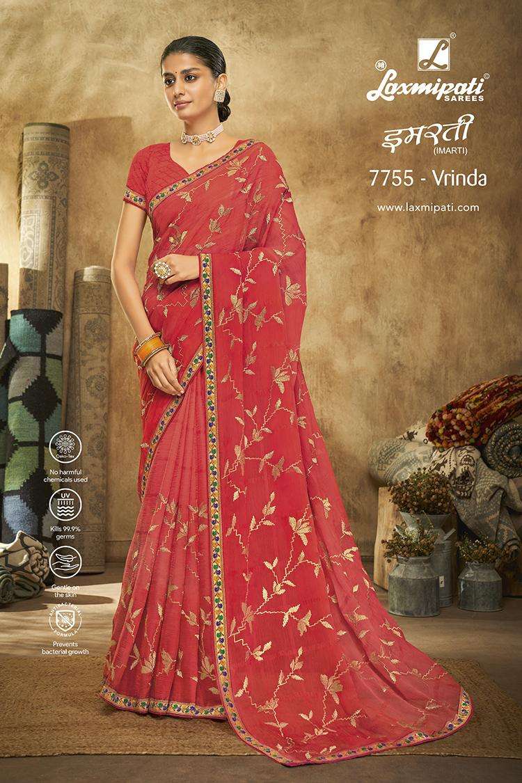 LAXMIPATI SAREES NEW LAUNCH LAXMIPATI IMARTI NEW CHIFFON SAREES BY ...