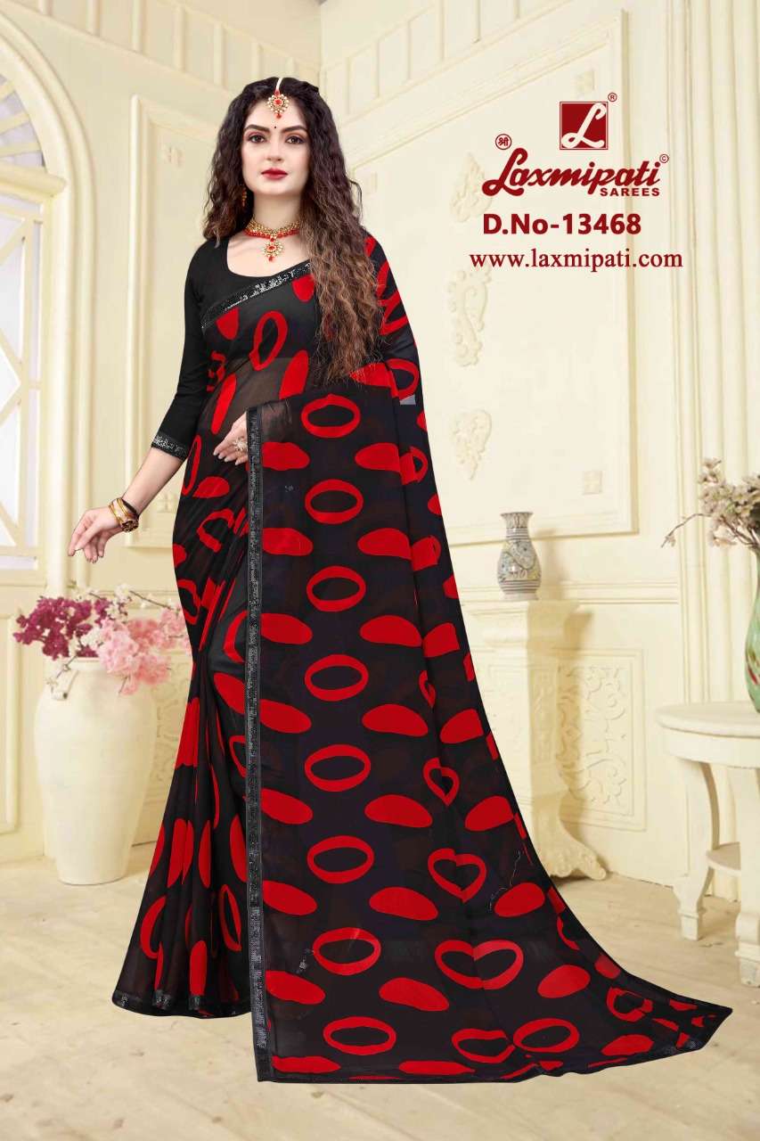 GEORGETTE SAREES BY LAXMIPATI RIZMI NEW LAUNCH AT WHOLESALE RATES