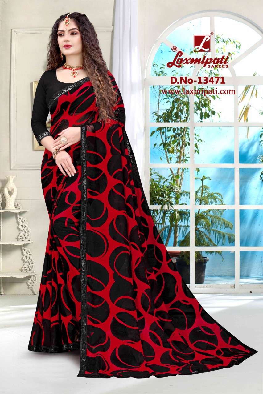 GEORGETTE SAREES BY LAXMIPATI RIZMI NEW LAUNCH AT WHOLESALE RATES