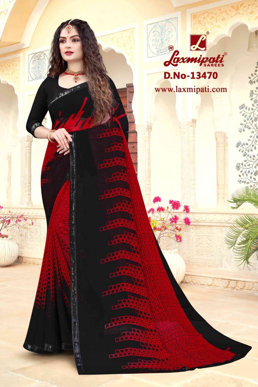 GEORGETTE SAREES BY LAXMIPATI RIZMI NEW LAUNCH AT WHOLESALE RATES