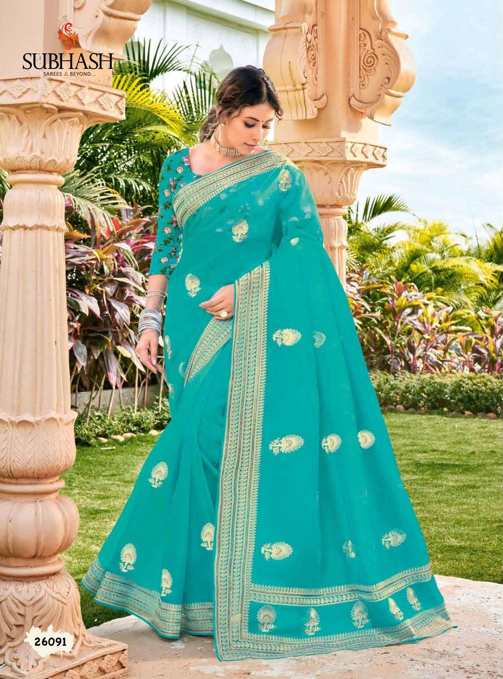 SUBHASH APOLLO LATEST ORGANZA SAREES BY SUBHASH SAREES ONLINE