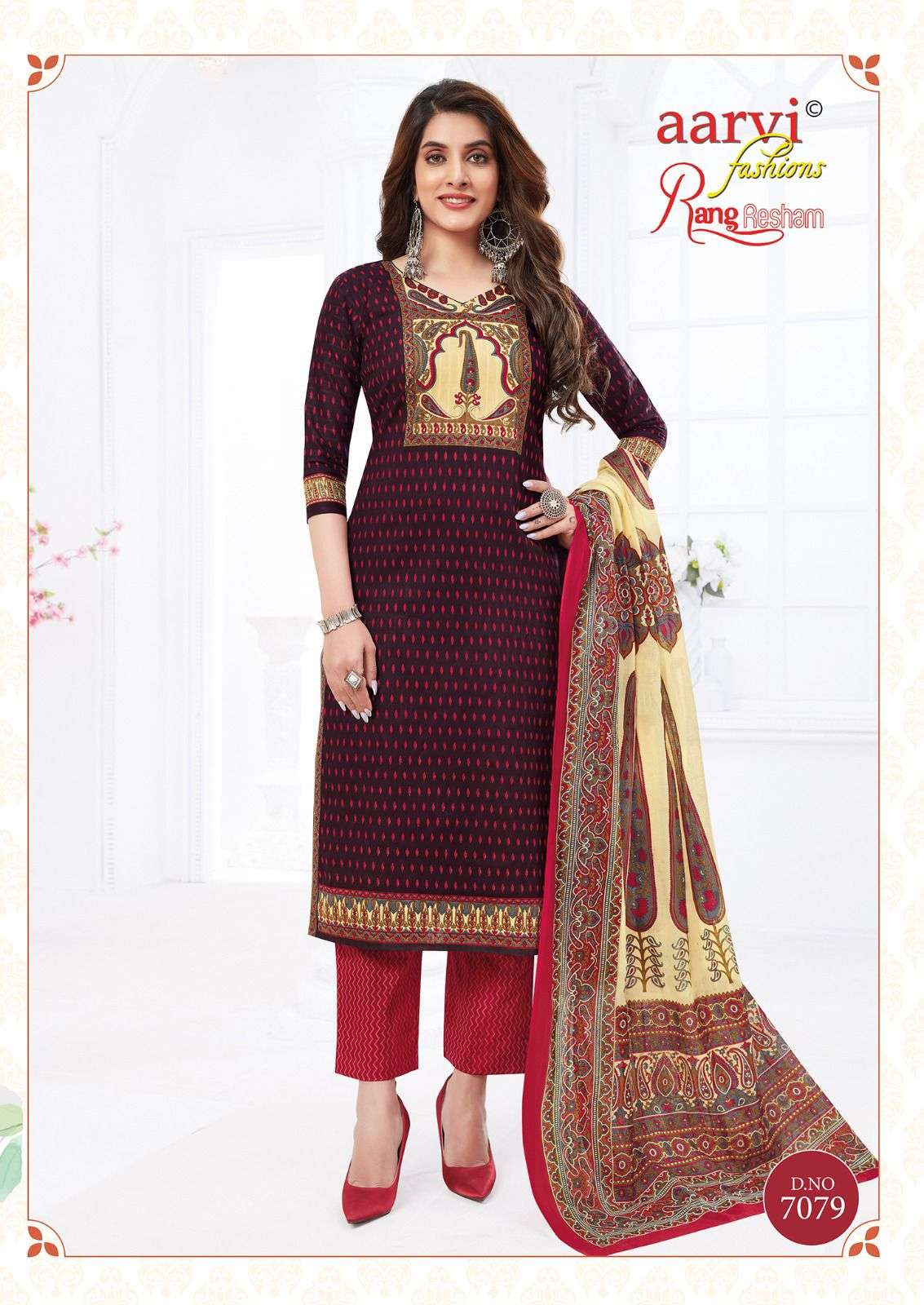 AARVI RANG RESHAM VOL 10 Cambric Cotton with Printed Summer wear suits ...