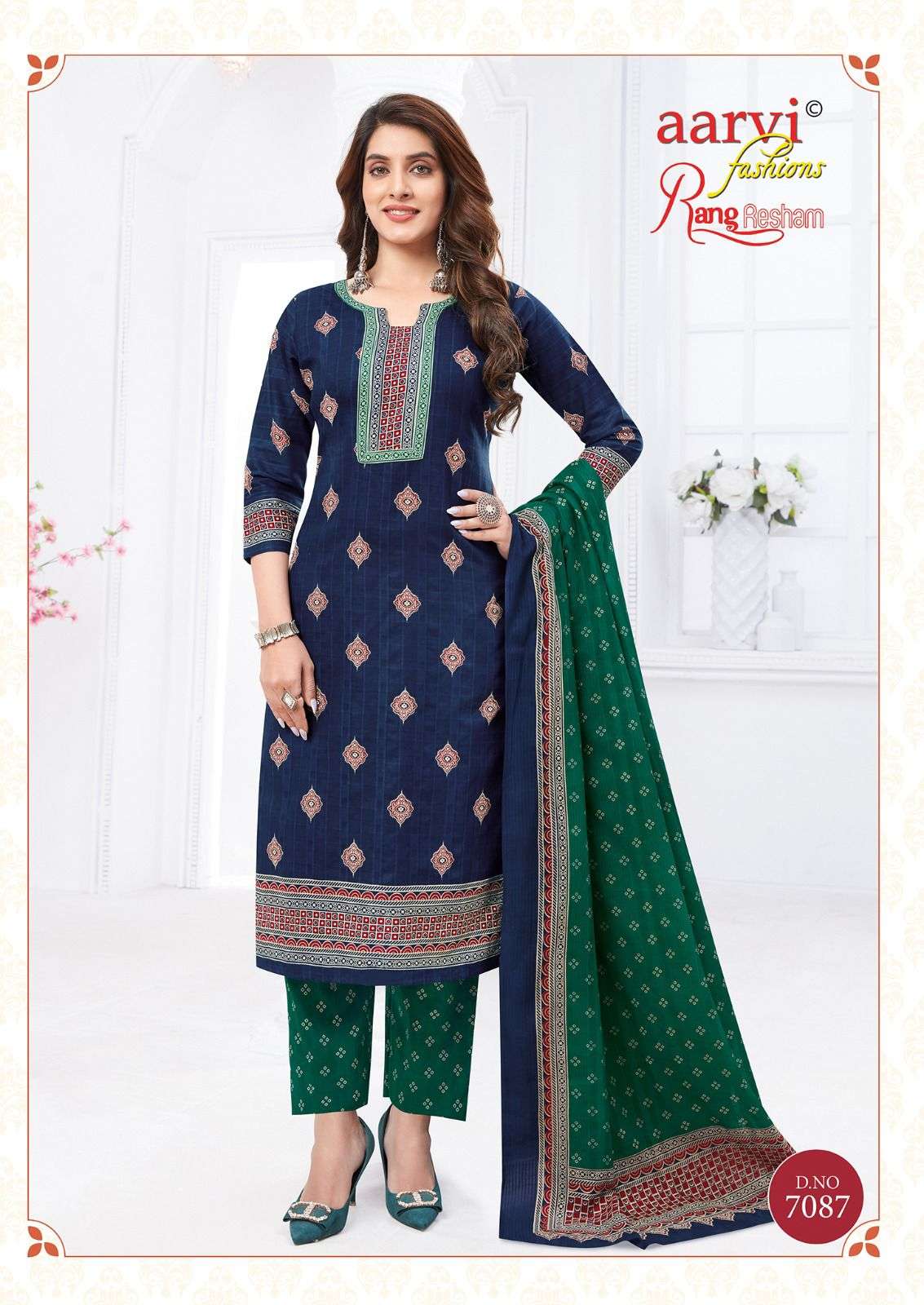 AARVI RANG RESHAM VOL 10 Cambric Cotton with Printed Summer wear suits ...