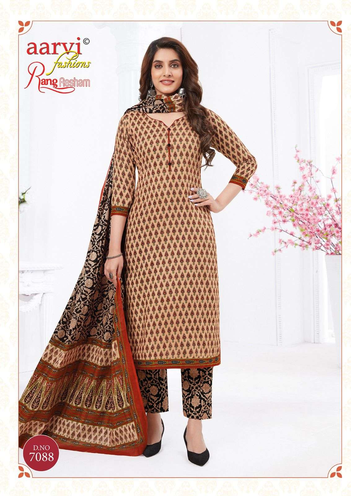 AARVI RANG RESHAM VOL 10 Cambric Cotton with Printed Summer wear suits ...