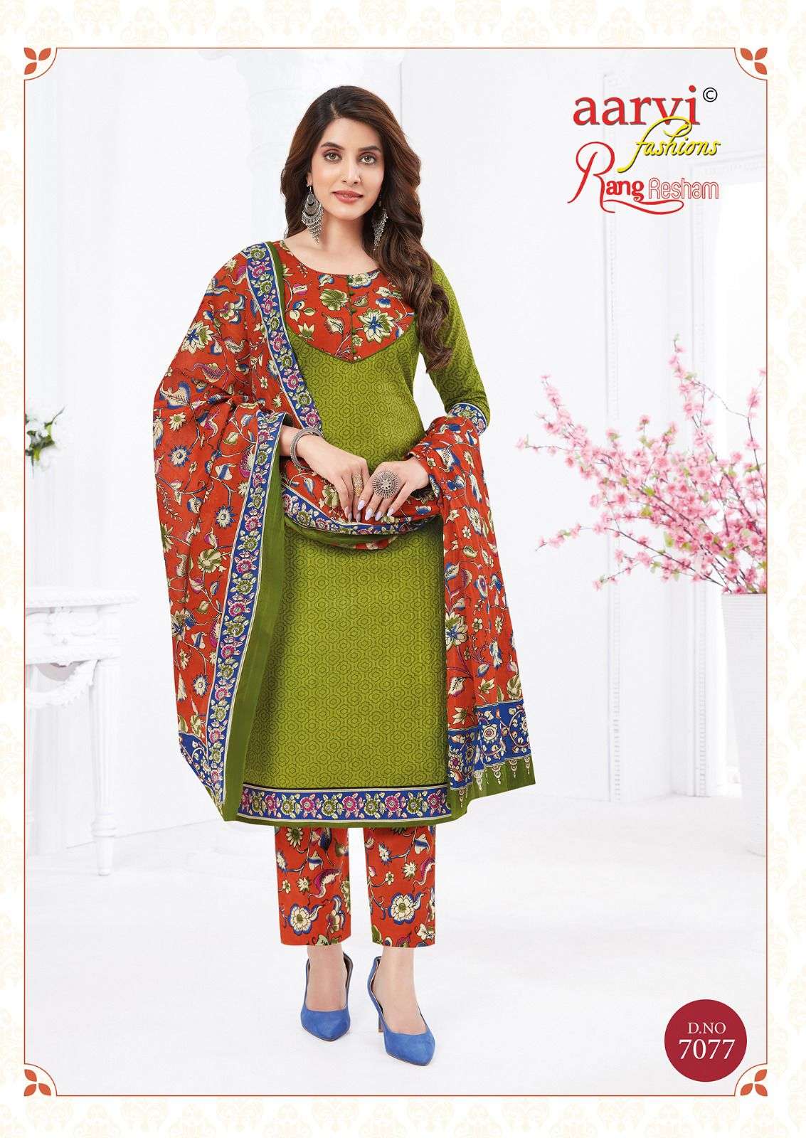 AARVI RANG RESHAM VOL 10 Cambric Cotton with Printed Summer wear suits ...