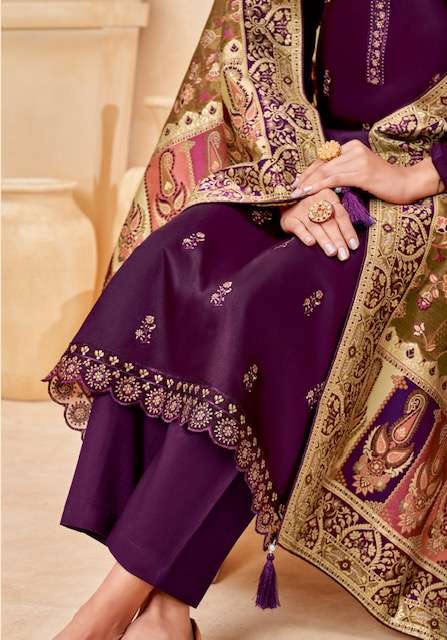 SURYAJYOTI KAINAAT VOL 1 Jam Satin with fancy Work dress Material ...