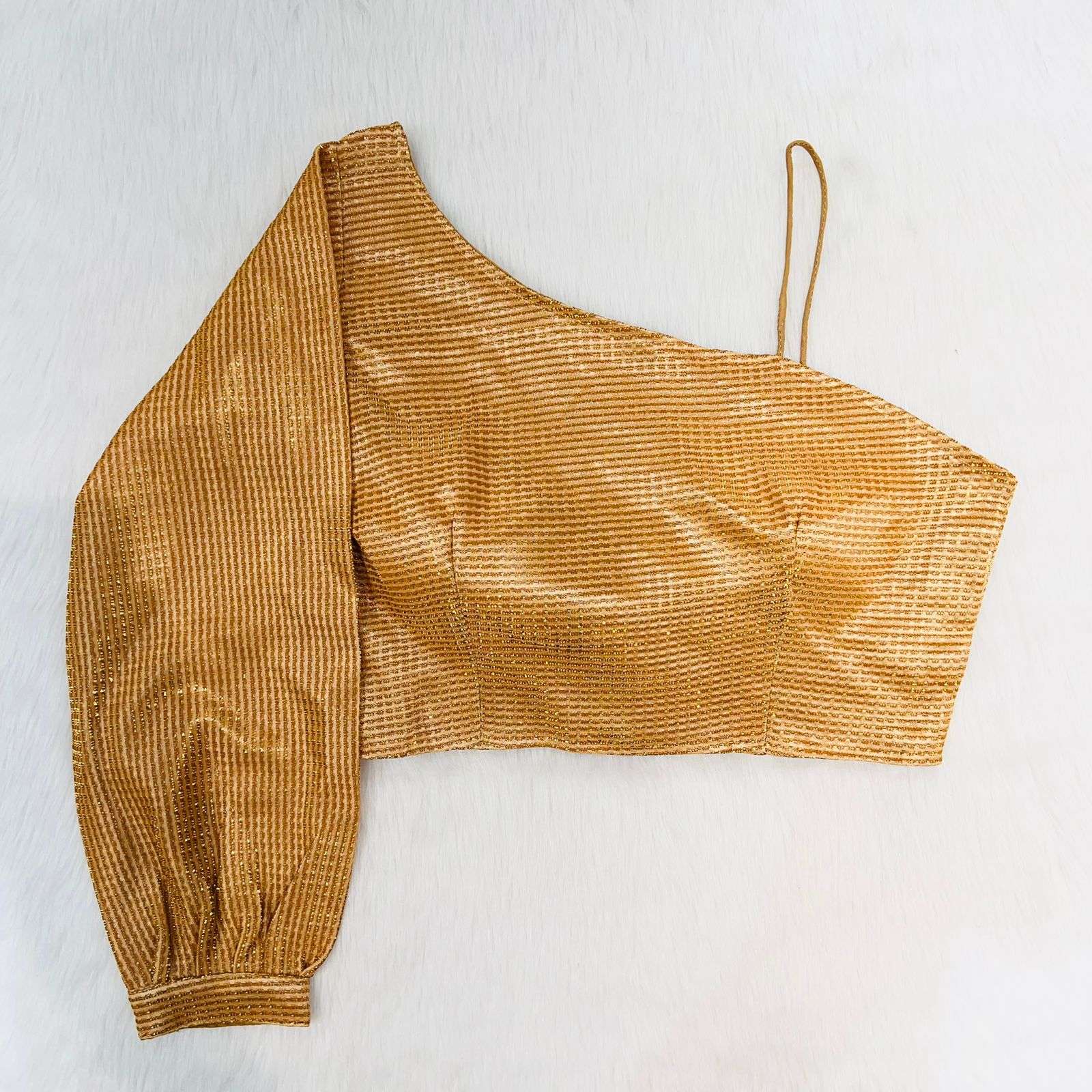 ONE SIDE STRIPE BLOUSE DESIGNS WESTERN STYLE BLOUSE FOR PARTIES AND WEDDING